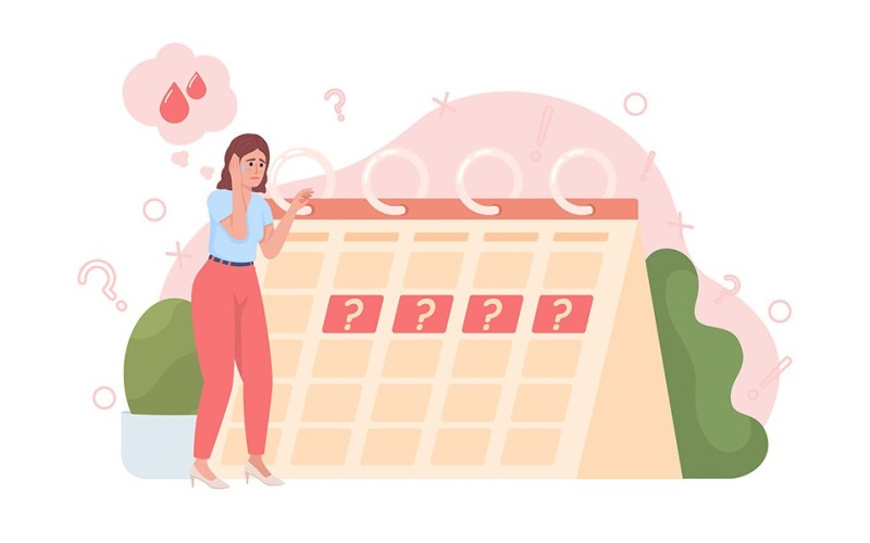 Irregular Periods Illustration #262601 - TemplateMonster