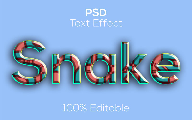 Snake | Modern Snake Psd Text Effect - TemplateMonster
