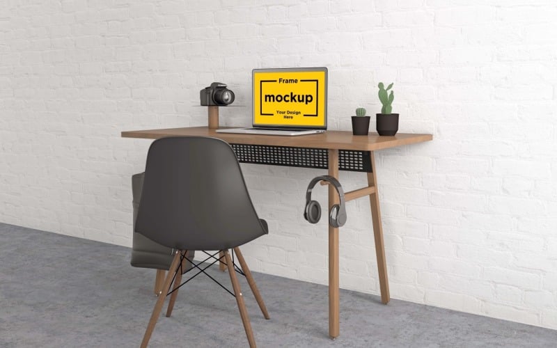 Workstation Screen Mockup Workplace Study Table V-81