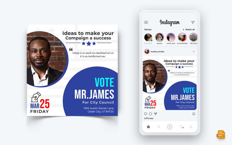 Political Campaign Social Media Instagram Post Design-09