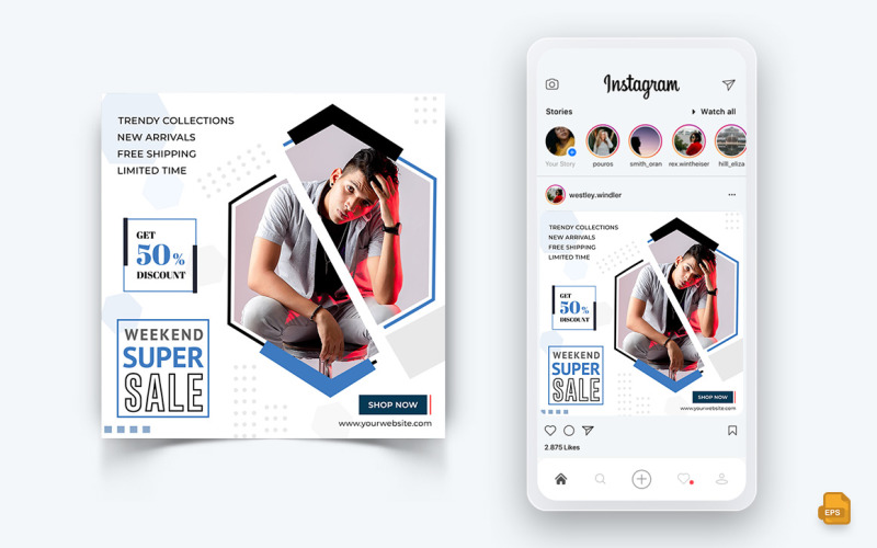 Fashion Sale Offer Social Media Instagram Post Design-04