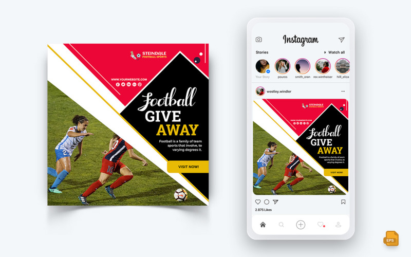 Sport Tournaments Social Media Instagram Post Design-21