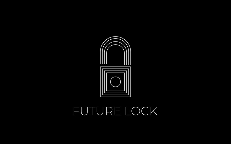 Future Lock Dynamic Line Logo #265877 - TemplateMonster