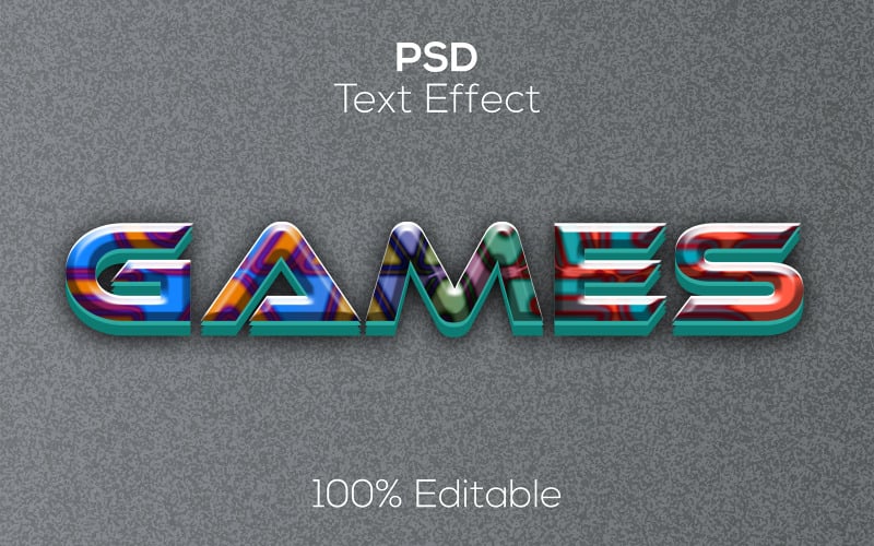 Games | 3d Games Psd Text Effect #266565 - TemplateMonster