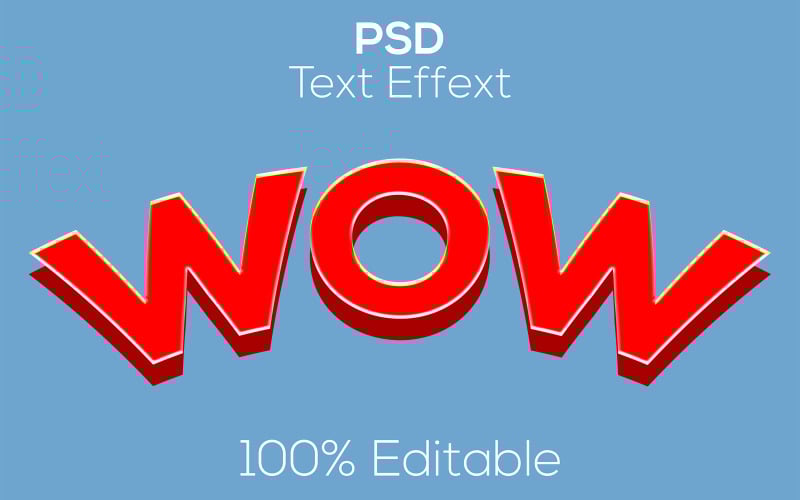 Wow | Modern Wow Psd Text Effect #266558 - TemplateMonster