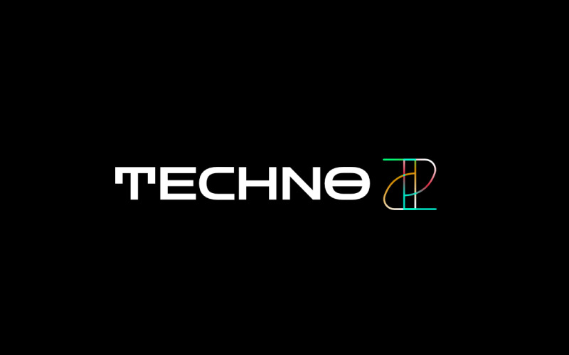 Techno Gradient Letter Line Logo #266868 - TemplateMonster