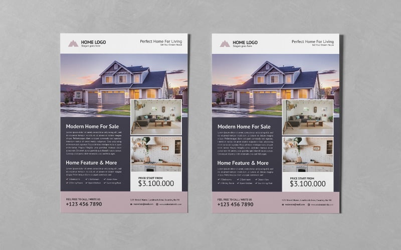Creative Real Estate Flyers #267475 - TemplateMonster