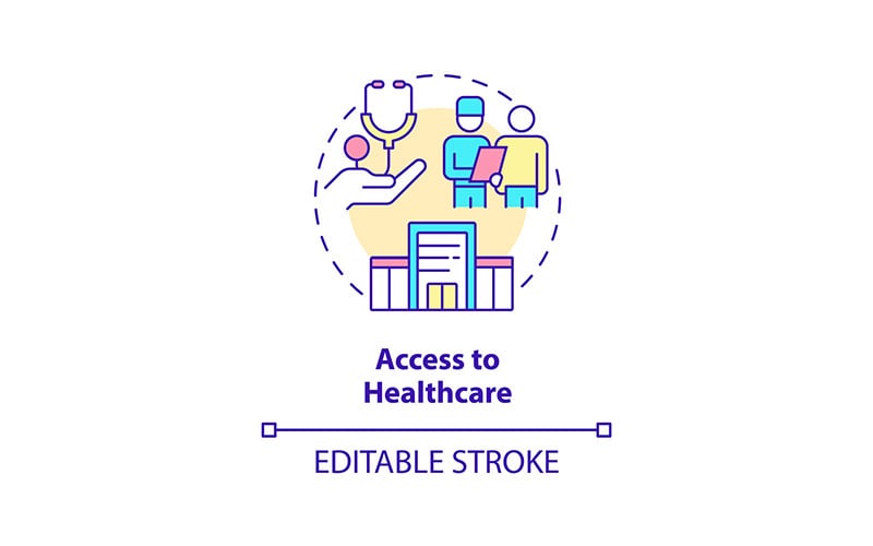 Access to healthcare concept icon #267655 - TemplateMonster