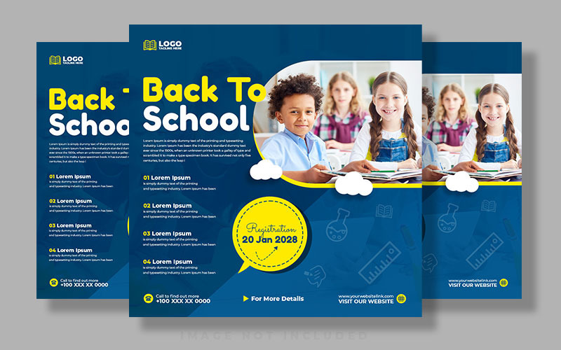 Back To School Creative Social Media Post Template