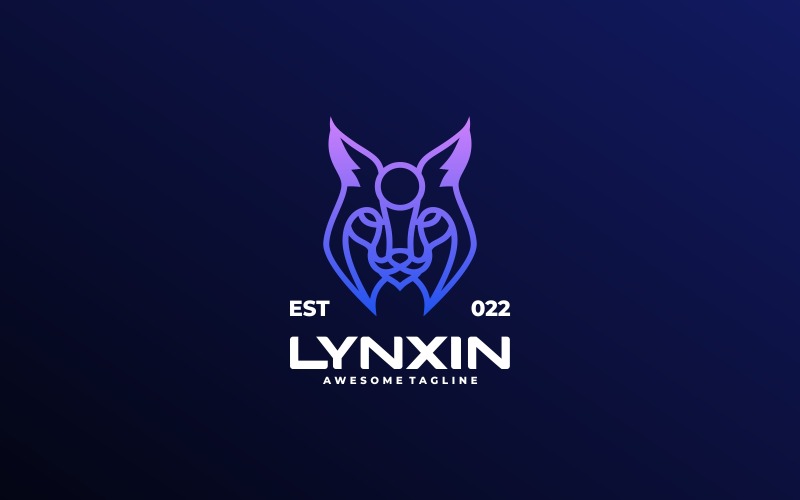 Lynx Hat Sanatı Gradyan Logosu #268016 - TemplateMonster