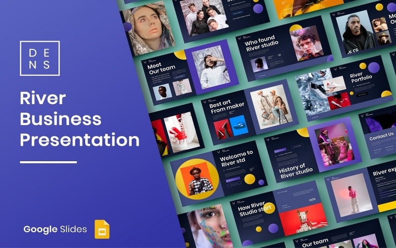 River - Business Google Slide Template - TemplateMonster
