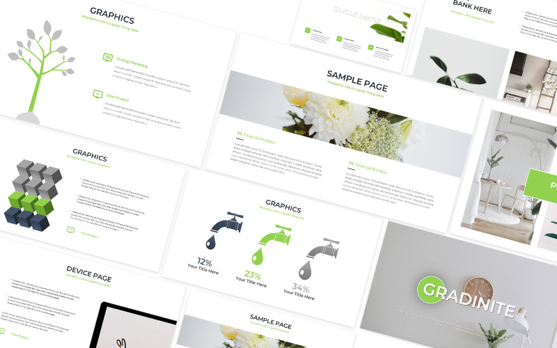 Gradinite Branding Google Slides Template - TemplateMonster