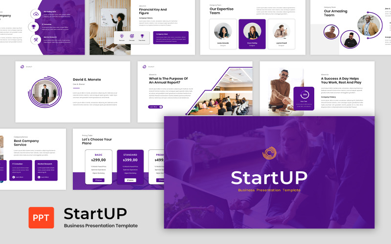 Clearly - Business Presentation PowerPoint Template