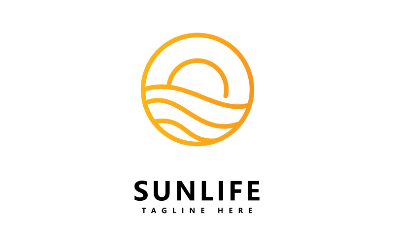 Sunrise Vector Logo Design Template V1 - TemplateMonster