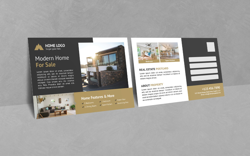 Real Estate Postcard Design PSD Templates - TemplateMonster