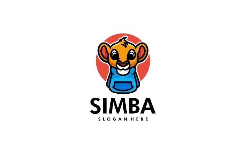 Simba Lion Mascot Cartoon Logo #269192 - TemplateMonster