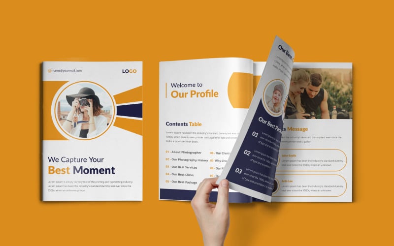 Photography Brochure Design Template - TemplateMonster