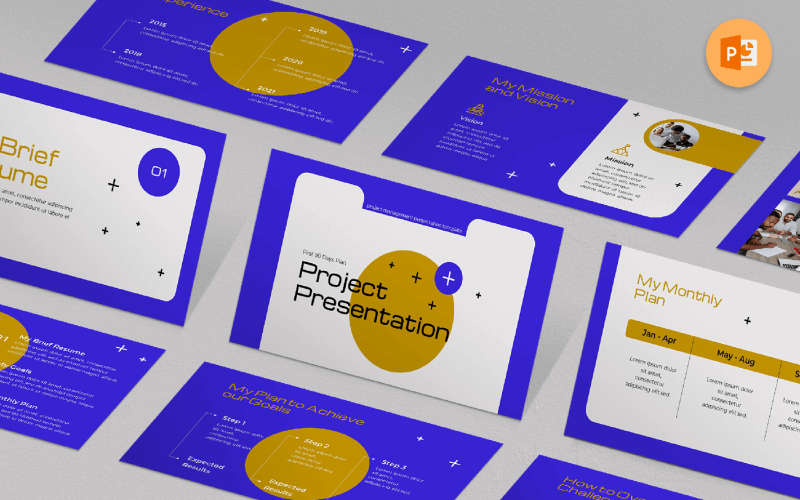 Project Presentation PowerPoint Template - TemplateMonster