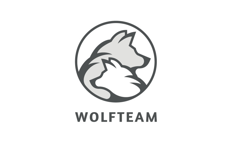 Wolf Team and Group Logo Template #269629 - TemplateMonster