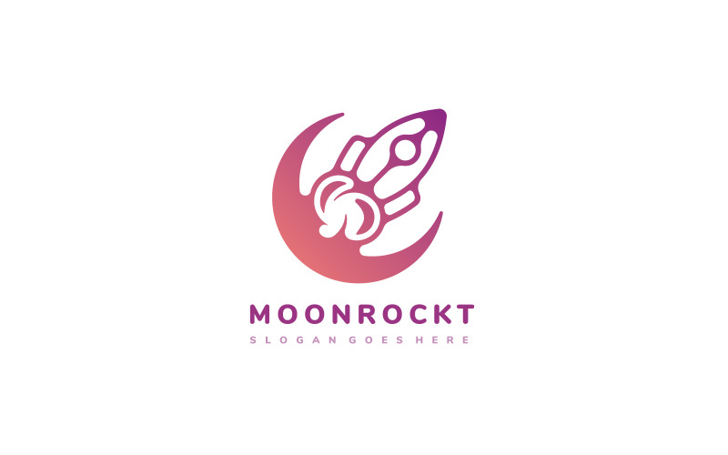 Moon Rocket Logo Template #270133 - TemplateMonster
