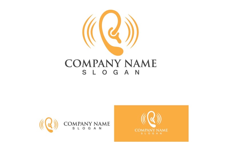Ear Health Care Logo Vector Element Design11