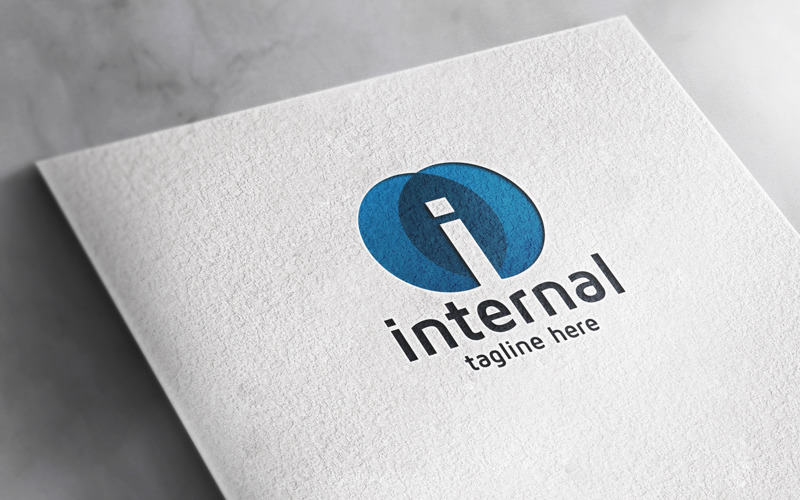 Logo interne professionnel de la lettre I - TemplateMonster