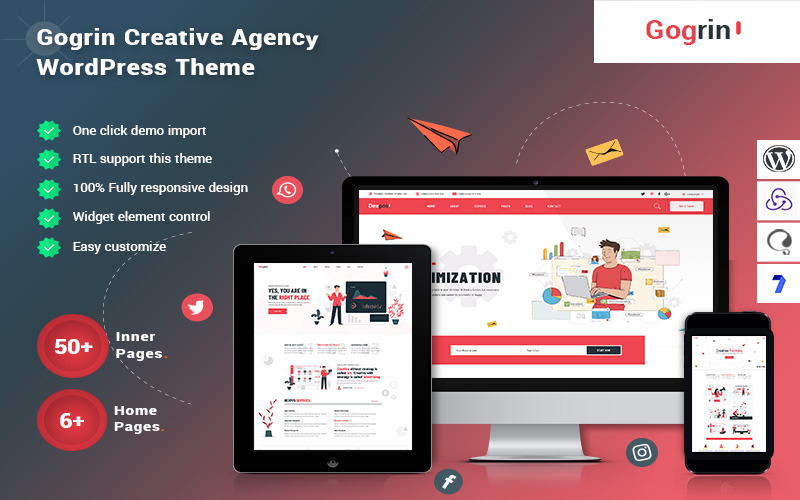 Gogrin - Creative and Marketing Agency WordPress Theme