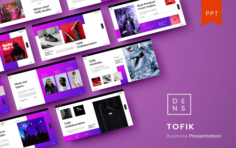 Tofik – Modèle PowerPoint d'entreprise - TemplateMonster