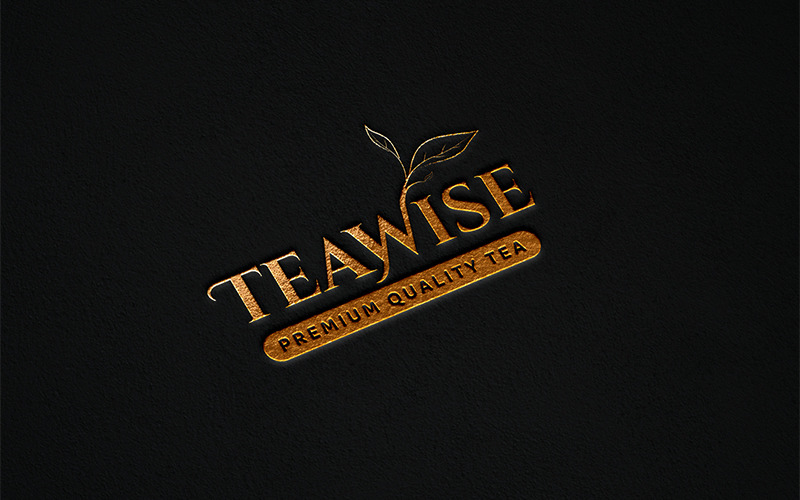 Tea Company Logo Design – TeaWise Logo Template