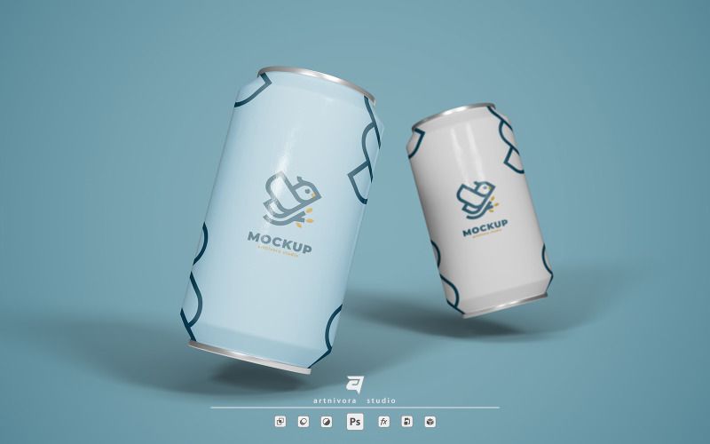 Bundle Can Mockups Template 1 #271221 - TemplateMonster