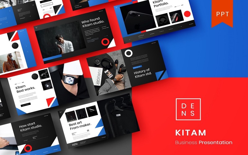Kitam – Modèle PowerPoint dentreprise - TemplateMonster