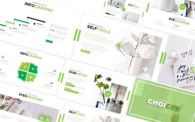 Modello di PowerPoint per il trucco a scelta