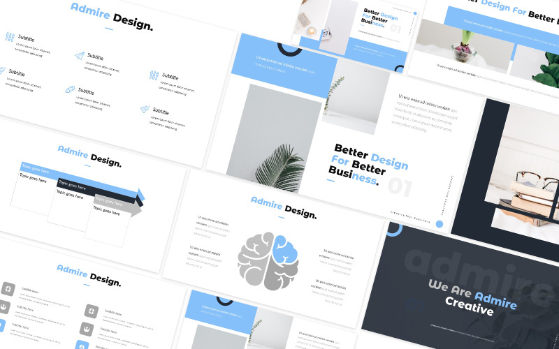 Admirar Modelo de Powerpoint Criativo - TemplateMonster