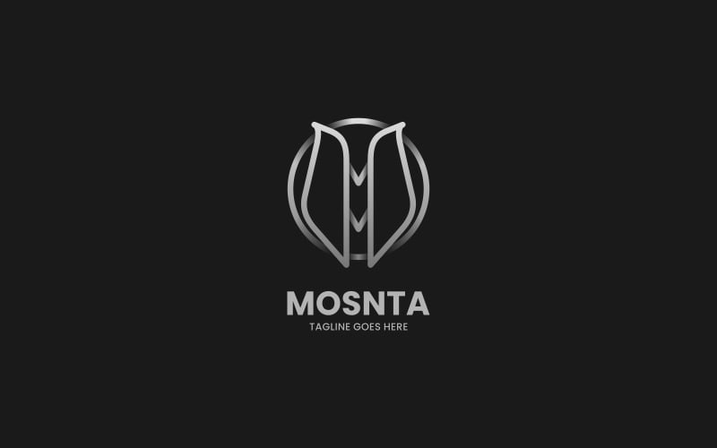 Letter M Line Art Logo Style #271601 - TemplateMonster