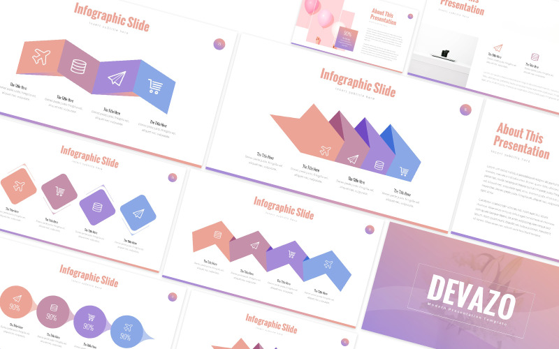 Modèle Powerpoint moderne Devazo #271656 - TemplateMonster