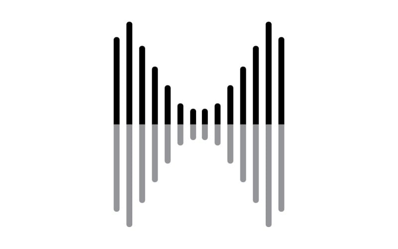 Equalizer Music Sound Logo Symbol Vector V20