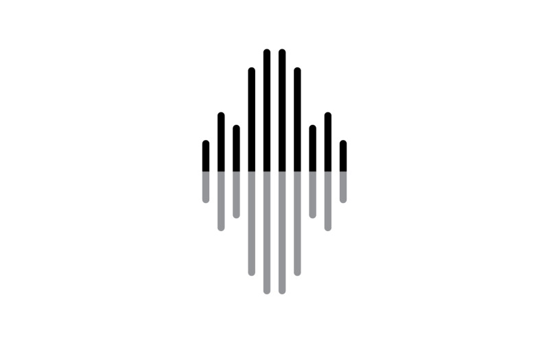 Equalizer Wave Music Sound Logo Symbol Vector V17