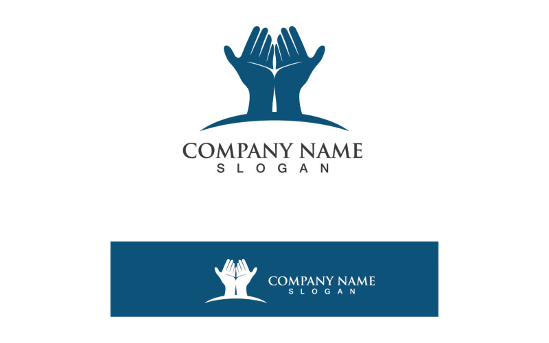 Hand Hope Care Help Logo And Symbol Vector V10