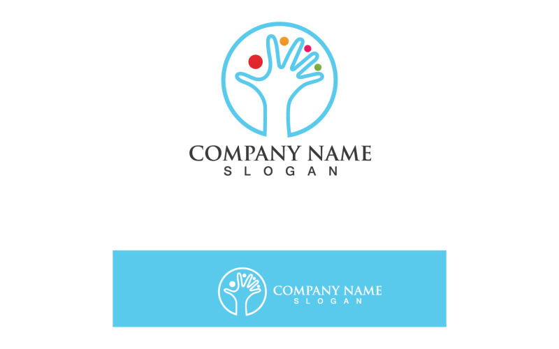 Hand Hope Care Help Logo And Symbol Vector V2