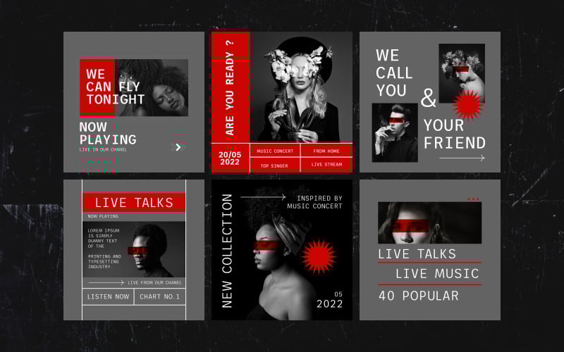 Music Instagram Post Template #272397 - TemplateMonster