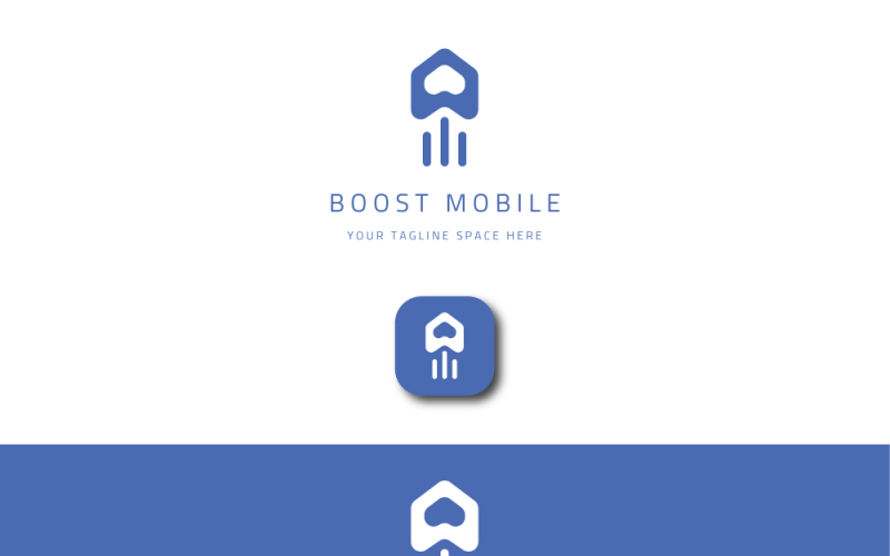 Boost Mobile - Logo Template #272401 - TemplateMonster