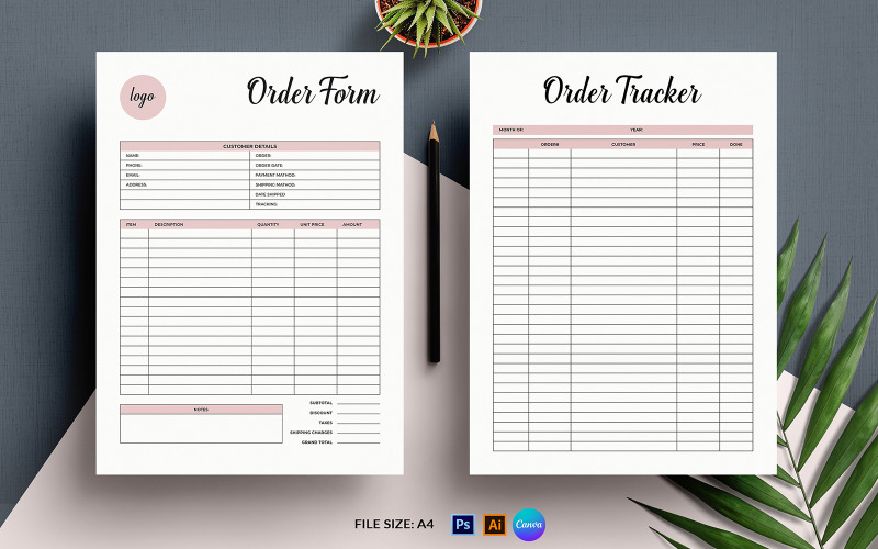Order and Tracking Form Template #272651 - TemplateMonster