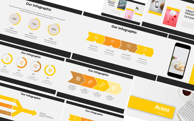 Araso Kreatywny szablon PowerPoint #272734 - TemplateMonster