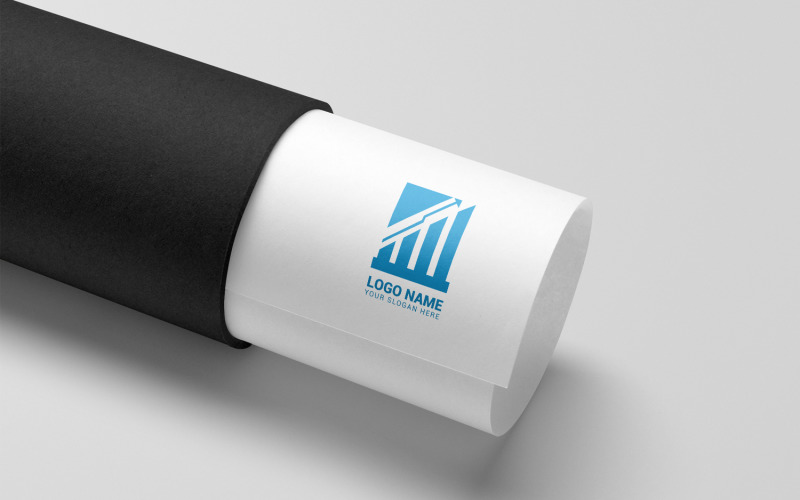 Financial And Developing Logo Design Template