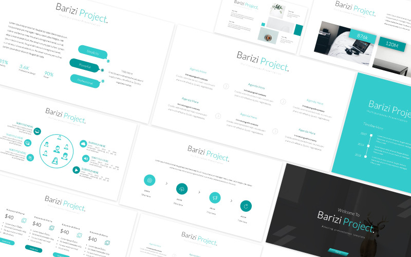 Powerpoint-Vorlage für das Barizi-Projekt - TemplateMonster