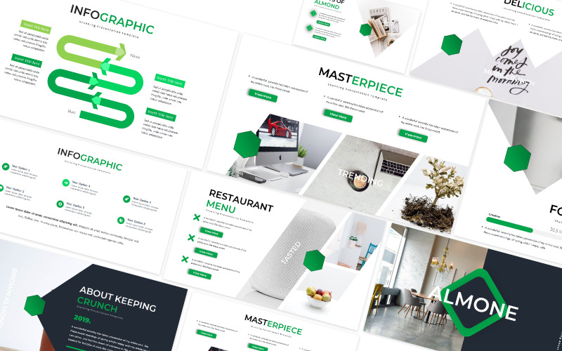Almone Stunning Powerpoint Template #272929 - TemplateMonster