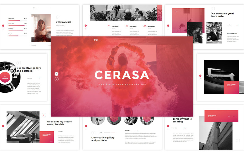 Cerasa – Creative Agency Google Slides - TemplateMonster