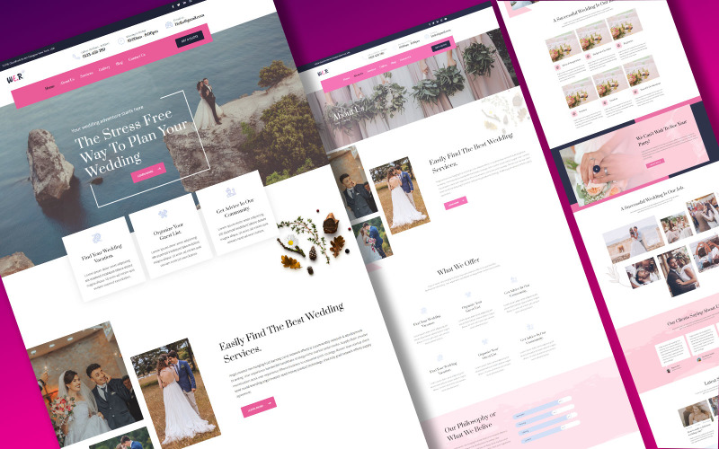 Wedding Html Website Templates - 271 Best Matrimonial Web Themes