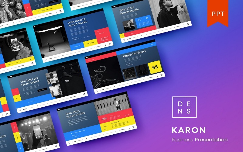 Karon – Modelo de PowerPoint de Negócios - TemplateMonster