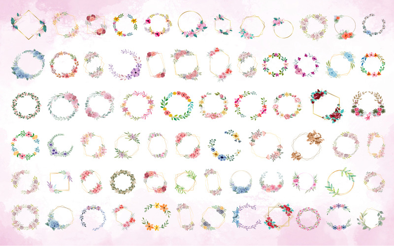 Akvarell Flower Ram Bunt, Flower Ram - TemplateMonster